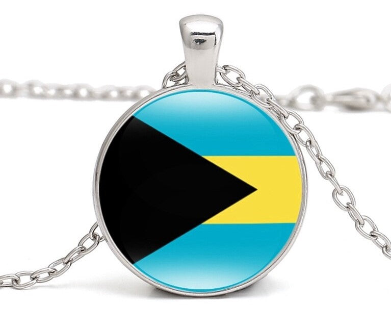 Bahamas Flags Necklaces – Caribbean Islands Gift Shop