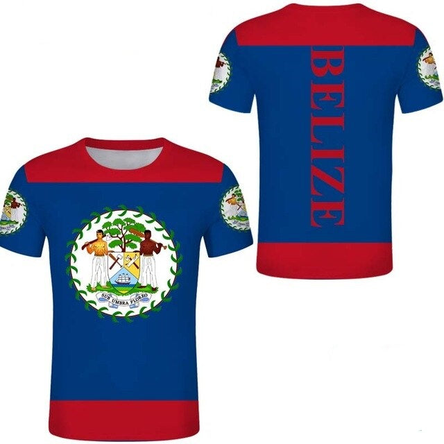 Belize Flag T-Shirt – Caribbean Islands Gift Shop